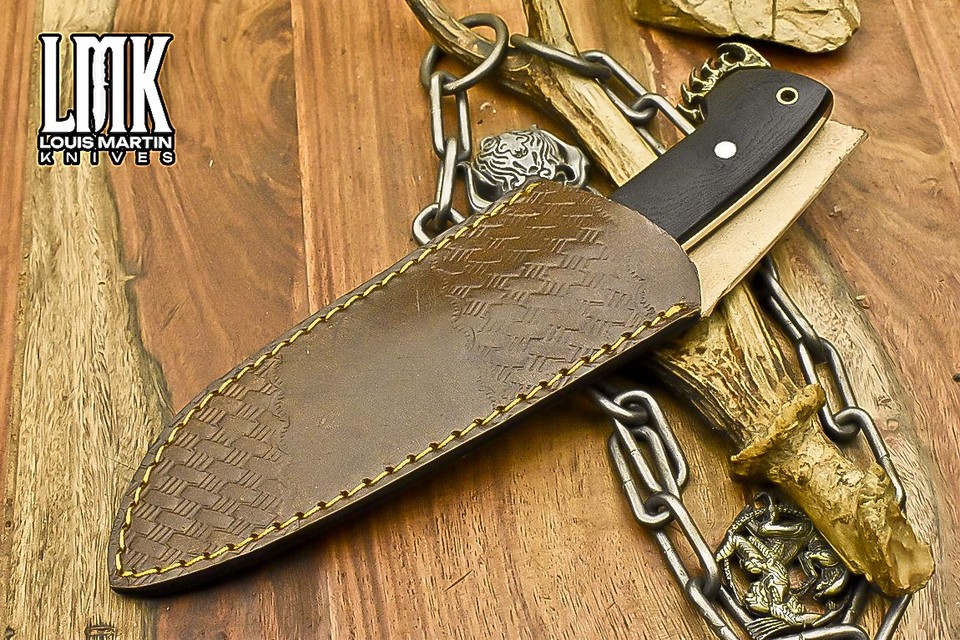 LMK Custom Hand Forged Full Tang Knife AUS-8 Steel Micarta EDC ...