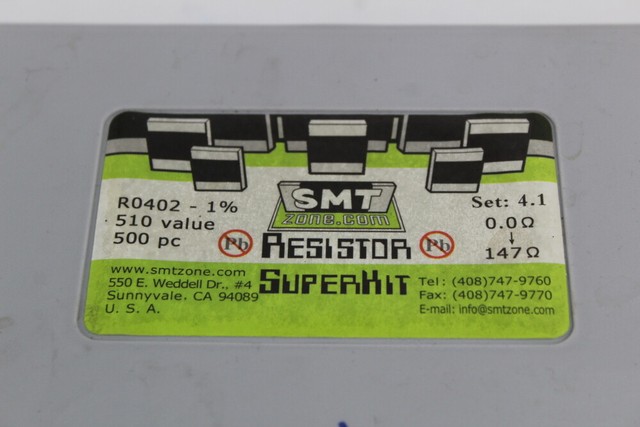 SMT R0402 Resistors Kit 69.8 KOHM - 20 Mohm 1 "as SHOWN in Image" for ...