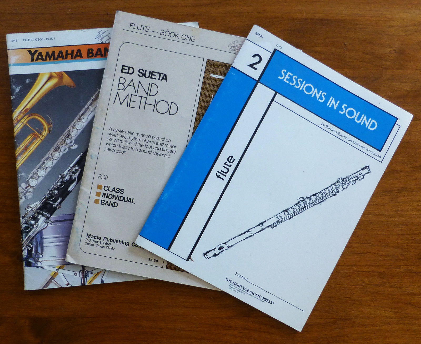 Lot of 3 Music Books for Flute Sessions in Sound Band Method Book ...