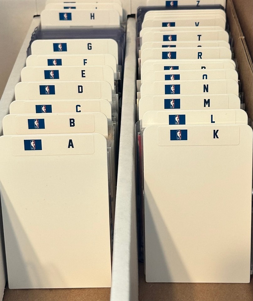 (26) TALL Sports Card Dividers with 26 FREE NBA A-Z Labels Set | eBay