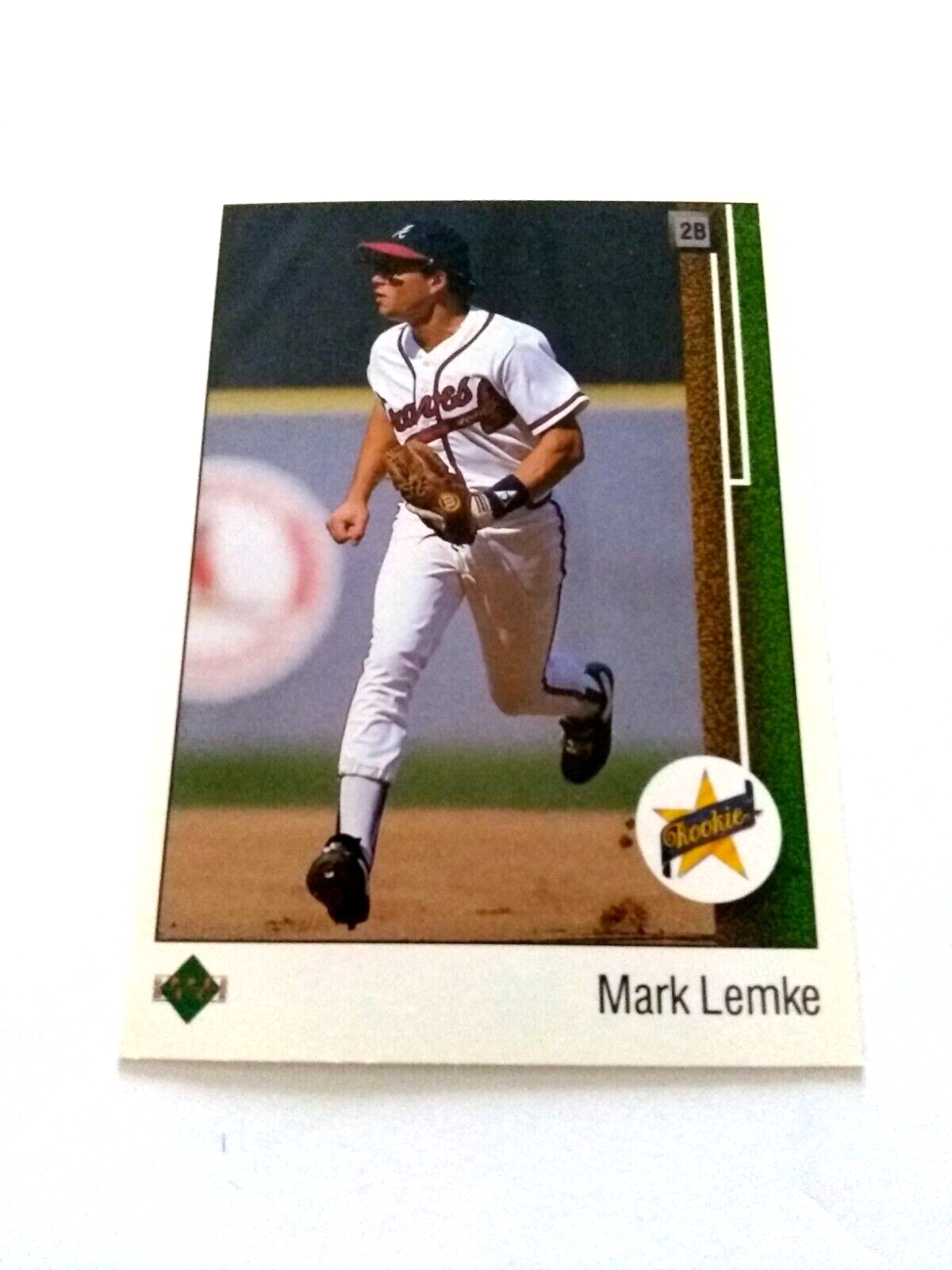 1989 Upper Deck Baseball Mark Lemke Rookie Card #19 Factory Set Break ...