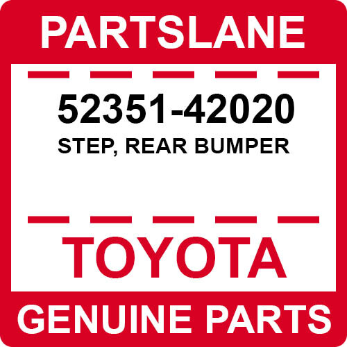 52351-42020 Toyota OEM Genuine STEP, REAR BUMPER | eBay