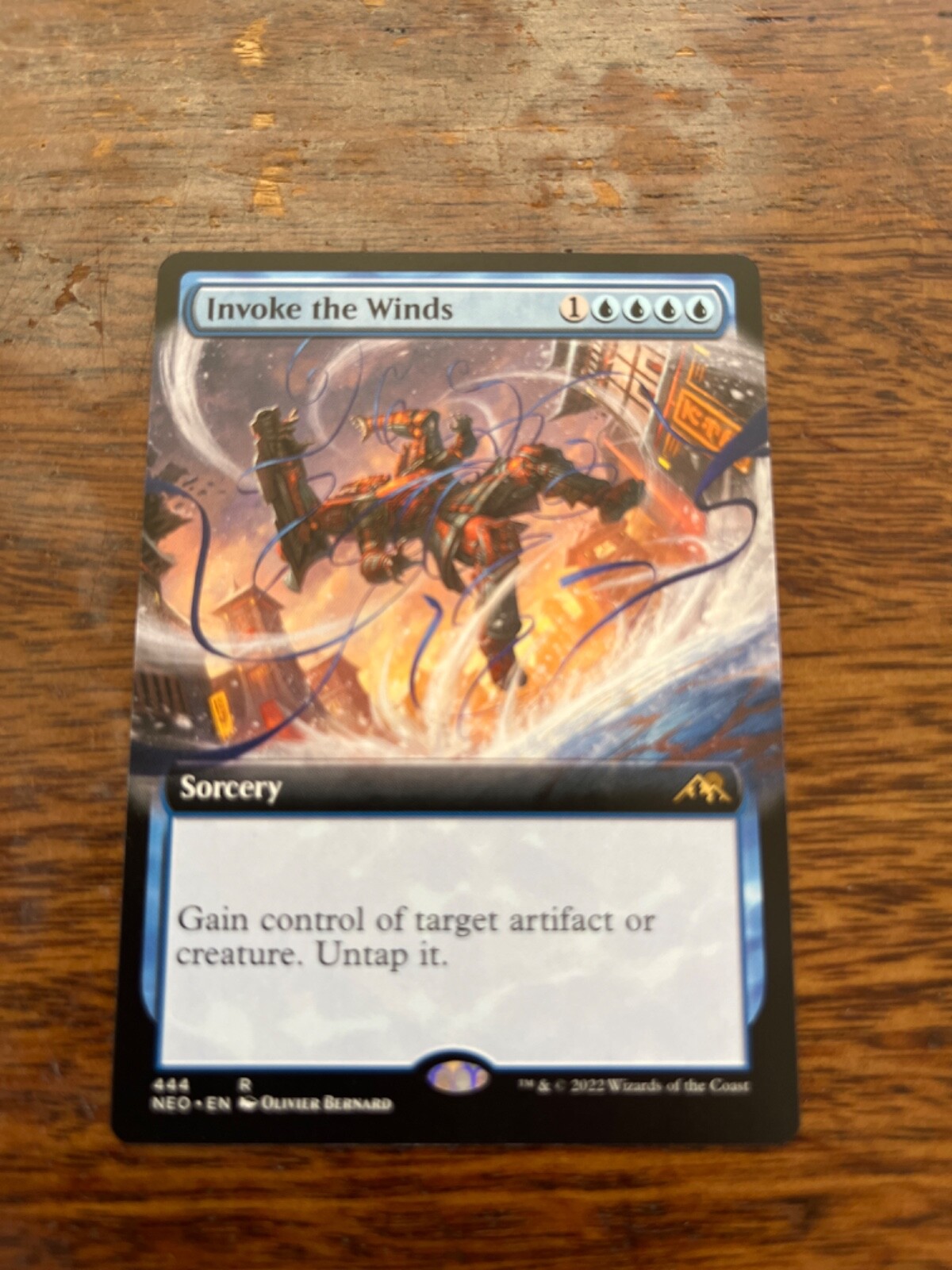 MTG Trading Card-Invoke the Winds (Extended Art) | eBay Australia