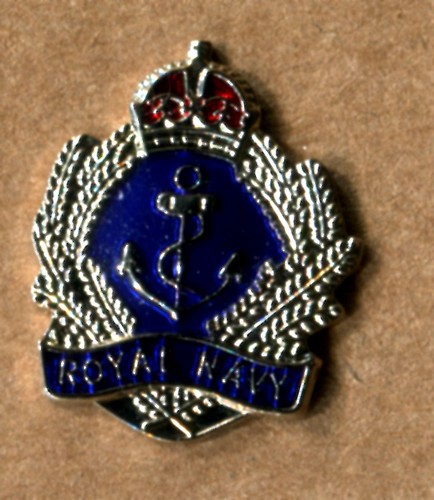 (0082 royal navy lapel badge anchor RN Naval warfare | eBay UK