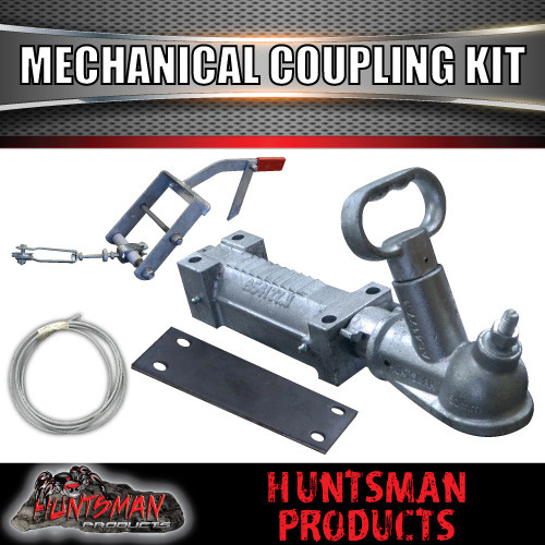 10" Galvanised 5 Stud Boat Trailer Mechanical Disc Brake & coupling kit ...