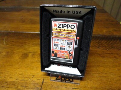 ZIPPO SLOT MACHINE WIN WIN WINDY ZIPPO LIGHTER MINT IN BOX | eBay