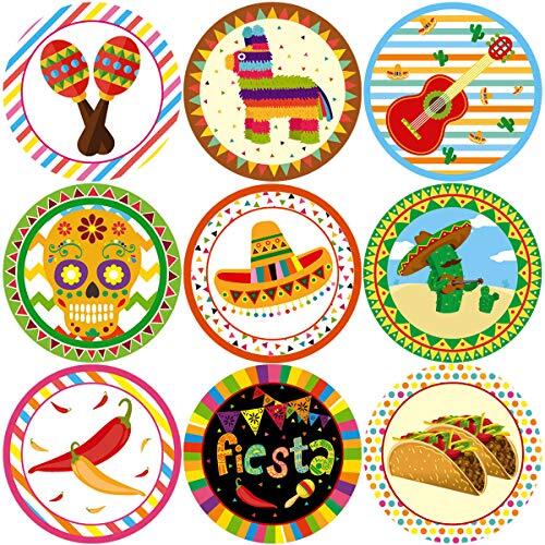 Fiesta Party Stickers Cinco De Mayo Festival Mexican Decorations 200Pcs ...