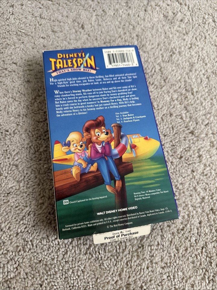 Disneys Tale spin that’s Show Biz! VHS 717951146038| eBay