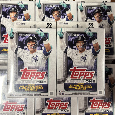 Topps 2025 MLB Baseball Series One Trading Cards 59 Card Hanger Box ...