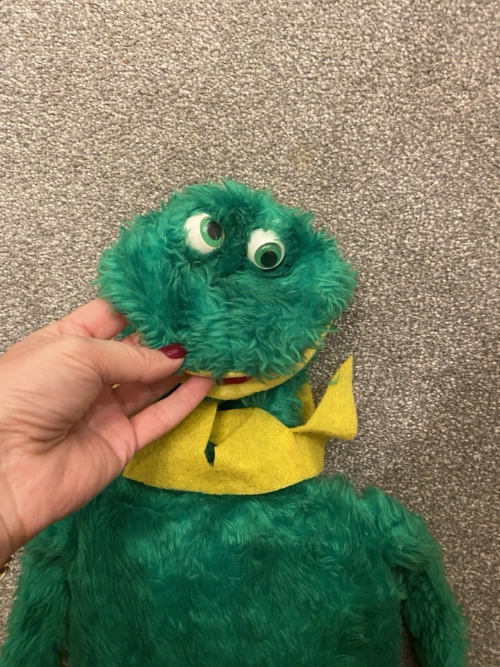 Rare Kermit The Frog Muppets Hand Puppet 1970s Vintage Jim Henson ...