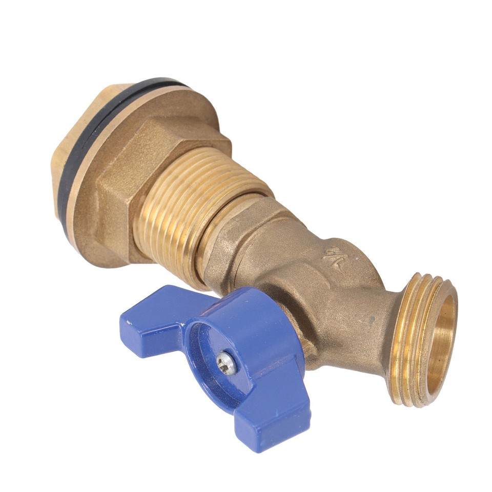 Brass Ball Valve Quarter Turn for Rain Barrel Spigot Water Tank Fitting ...