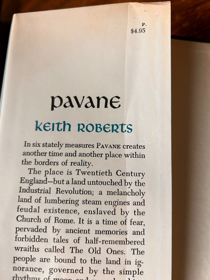 Pavane, by Keith Roberts; Doubleday Hardcover First Edition in Dust ...