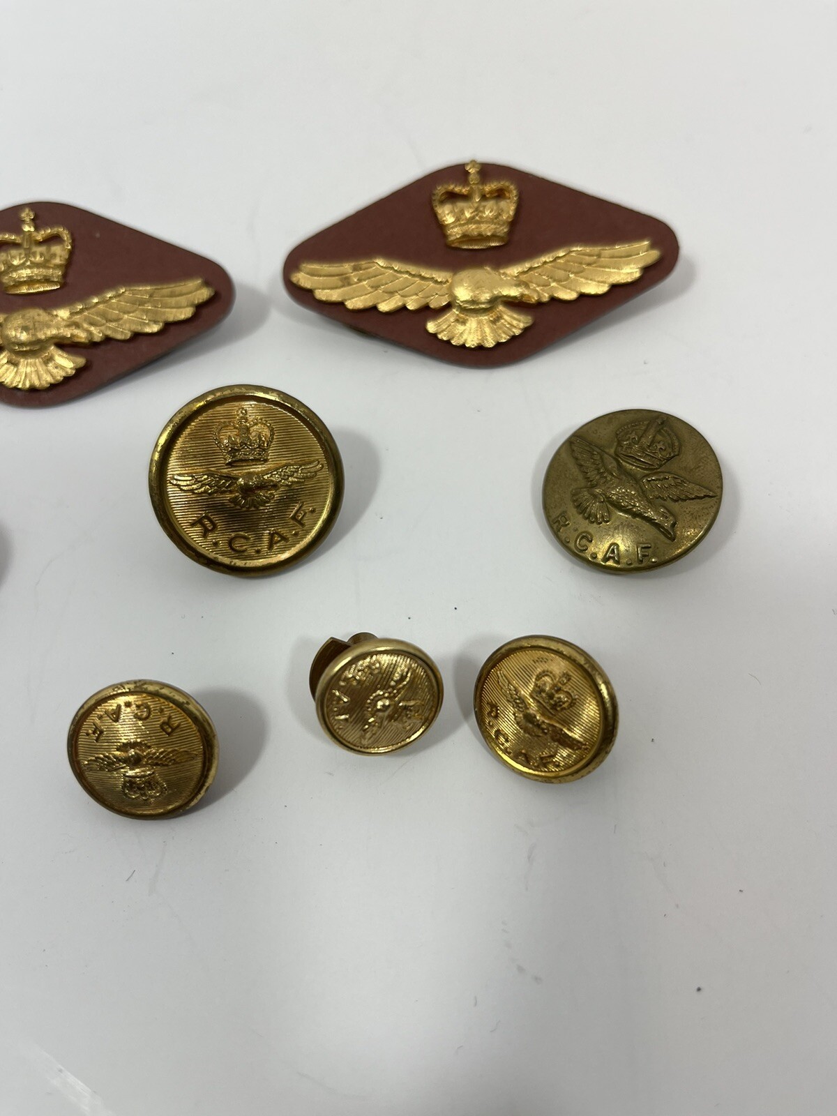 1950’s RCAF Brass Hat Badges, Buttons and Pins Rorsl Canadian Air Force ...