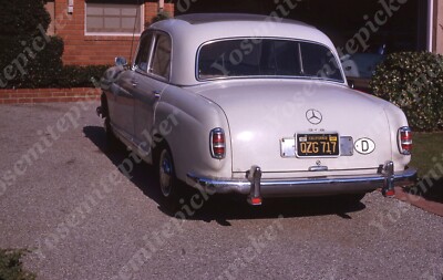 sl53 Original Slide 1960’s Vintage Car Mercedes Benz car driveway 842a ...