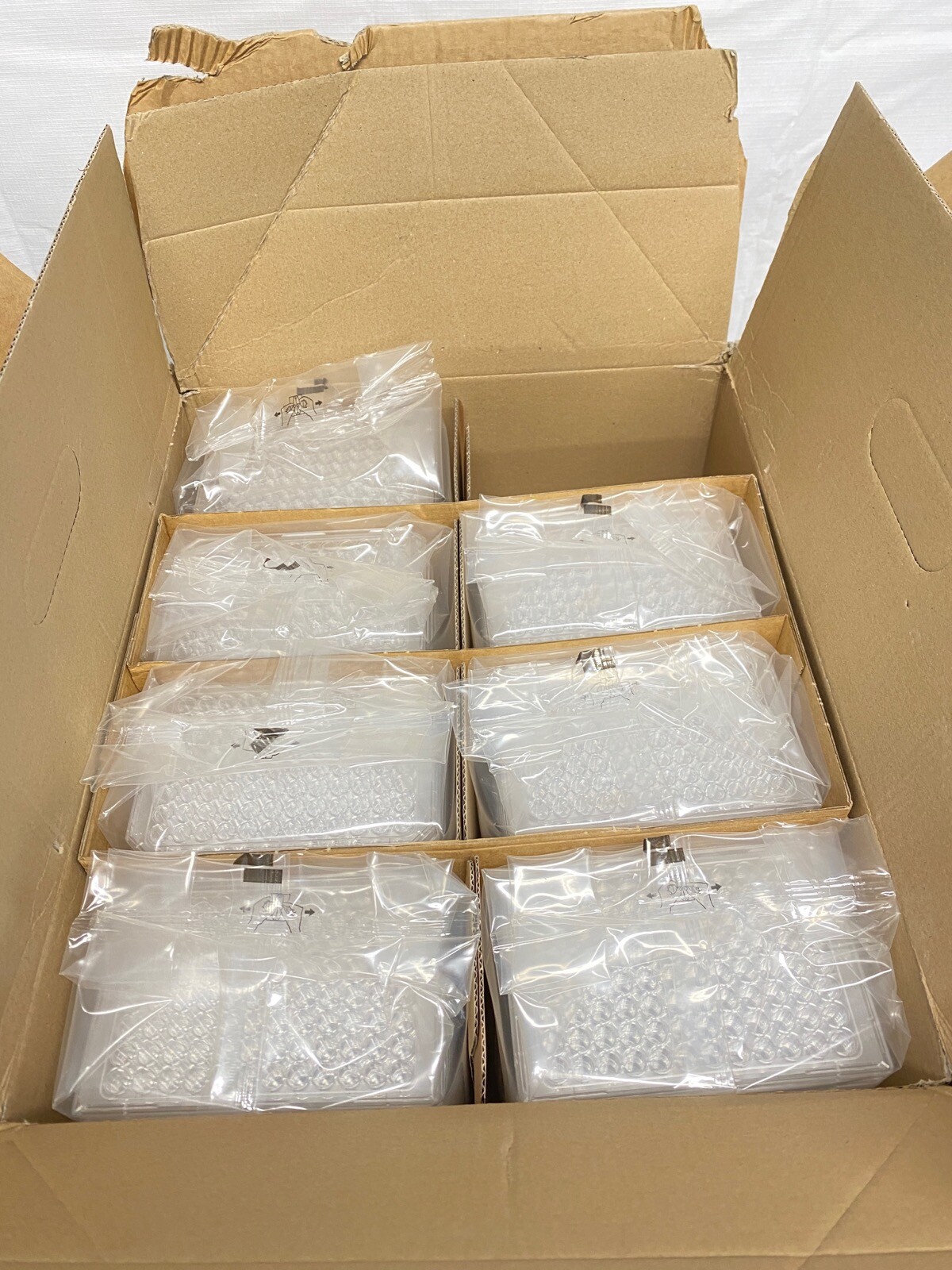 (150 Pcs) NUNC Edge 96-Well 400uL Clear PS MicroPlates Flat-Bottom Non ...