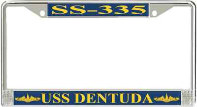 USS Dentuda SS-335 Officer License Plate Frame - American Made! | eBay