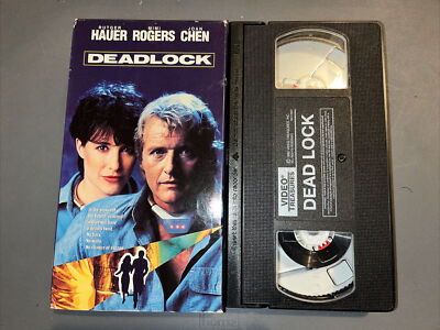 DEADLOCK (VHS, 1991) Sci-fi Action Thriller Rutger Hauer Mimi Rogers 2 ...