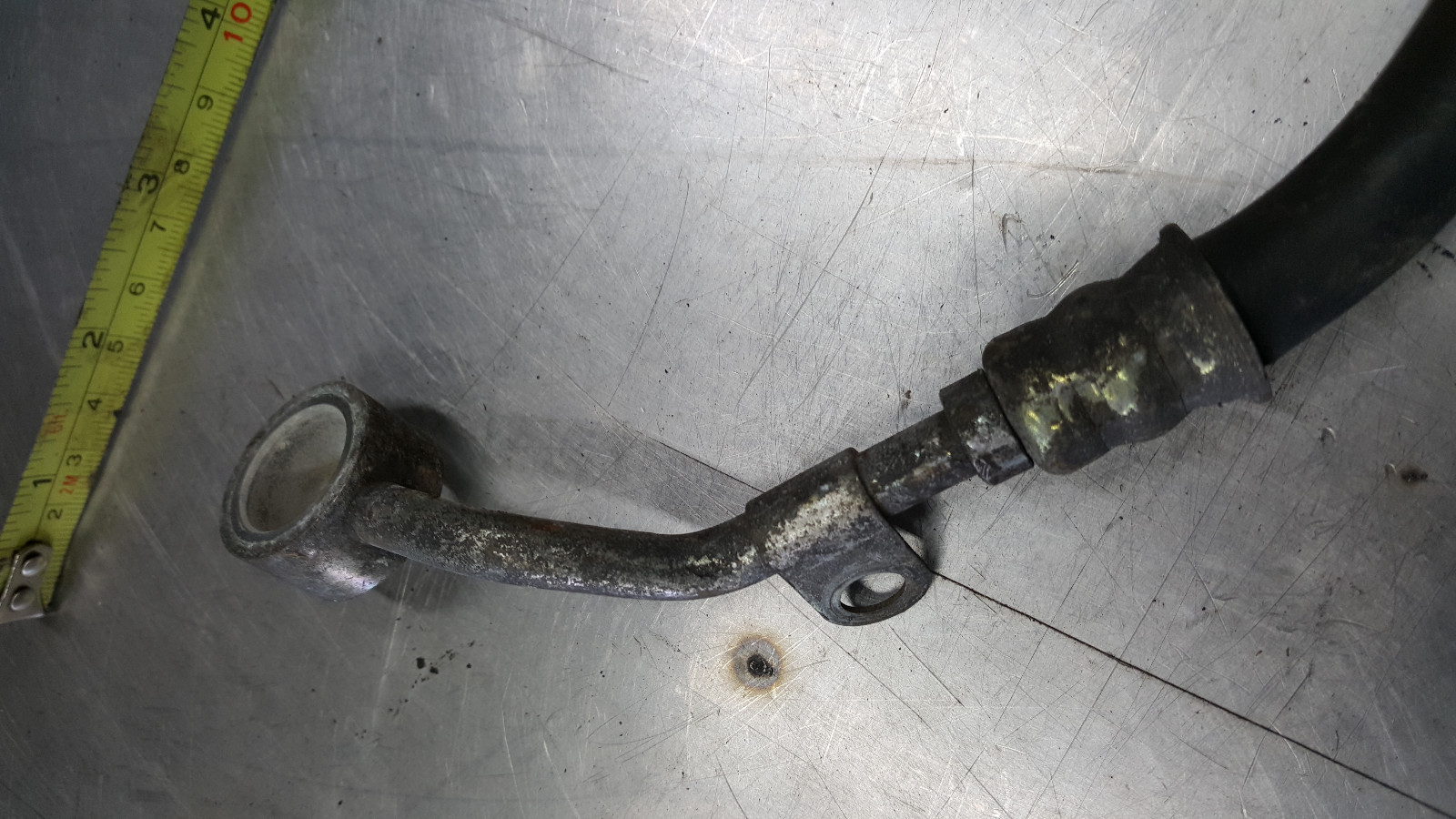 84-88 TOYOTA 4RUNNER PICKUP TRUCK 22RE FUEL LINE FILTER TO RAIL PIPE ...