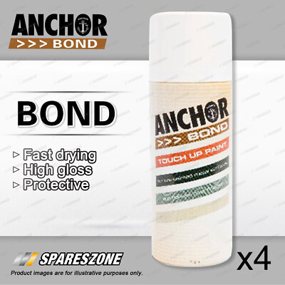 4 x Anchor Bond White Birch Paint 150 Gram For Repair On Colorbond ...