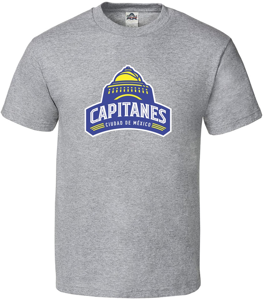 Capitanes Ciudad de Mexico T-Shirt 100% Cotton Multiple Colors Crew ...