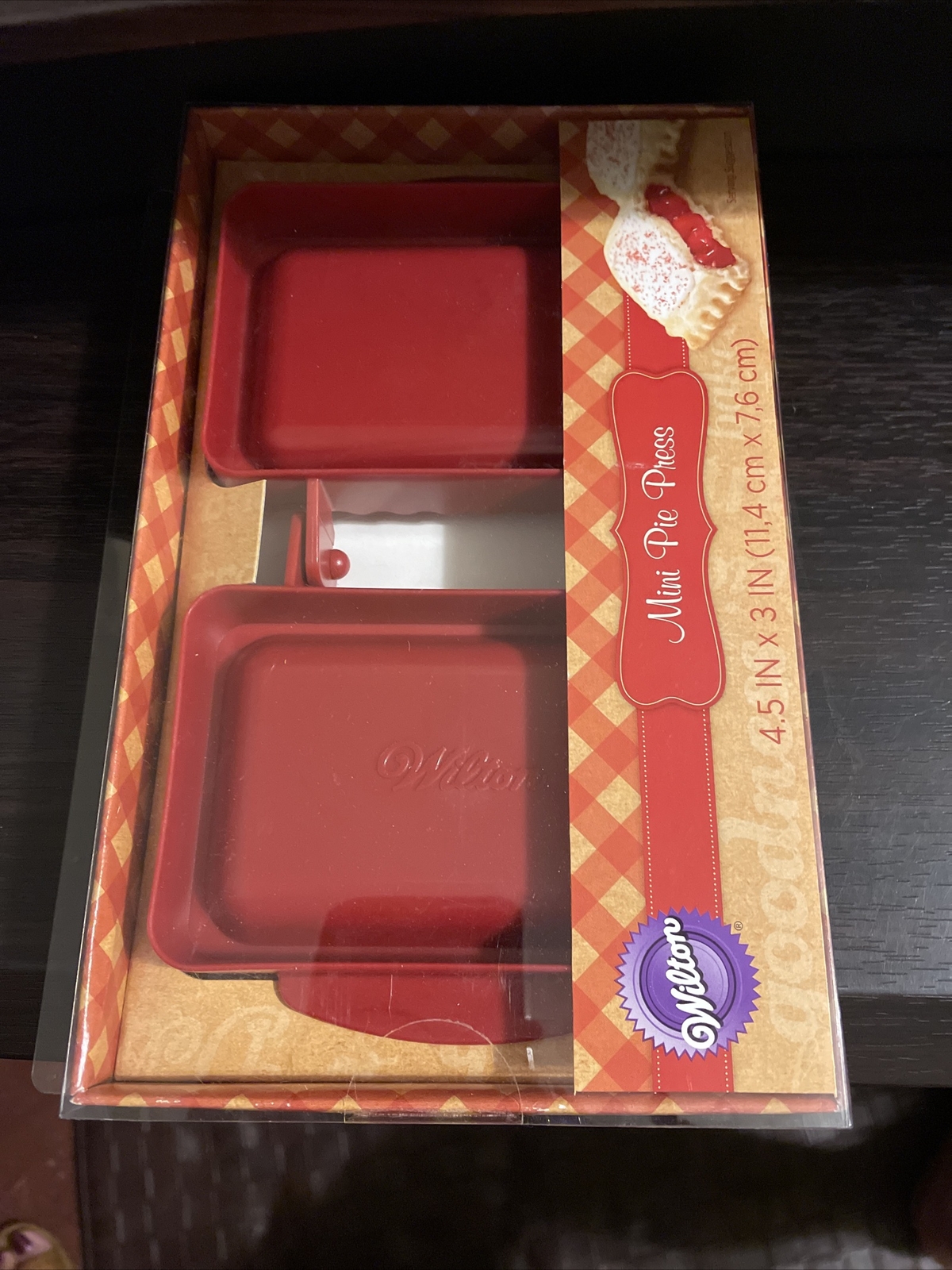 Wilton 2 Red Mini Rectangle Pie Press Pastries Appetizer Filled ...