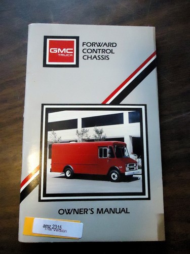 Owners Operators Manual 1988 GMC Forward Control Chassis Van | eBay