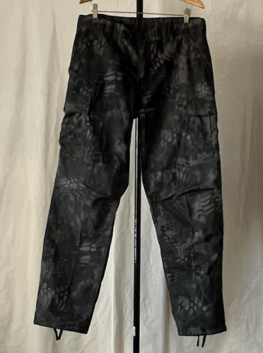 Backbone Tactical Black Gray Camo Multi Pocket Cargo Pants Size M 31 ...