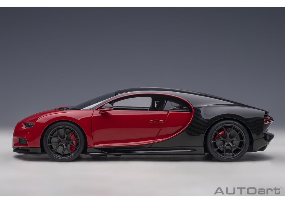 AUTO art 70996 1 18 Bugatti Chiron Sport 2019 (Red Carbon Black) | eBay