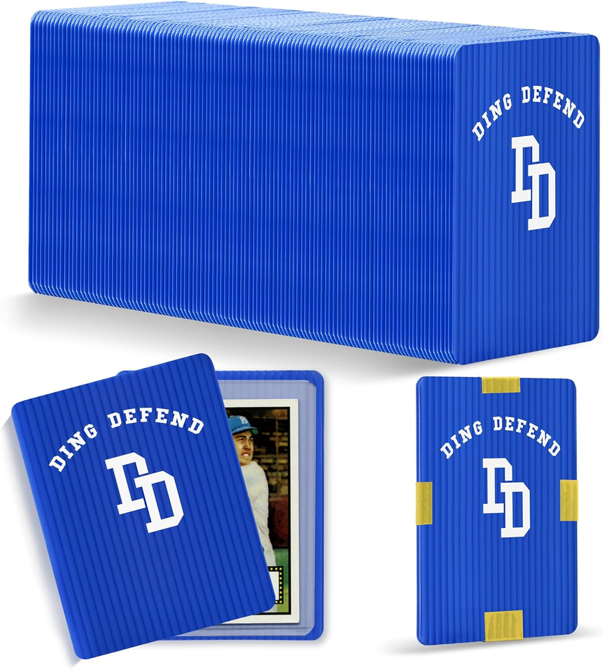 110 Pack Ding Defend Trading Card Shipping Protectors Hard Plastic Card ...