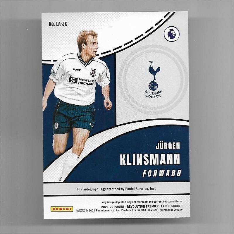 2021-22 Panini Revolution Premier League Autograph Auto Card : Jurgen ...