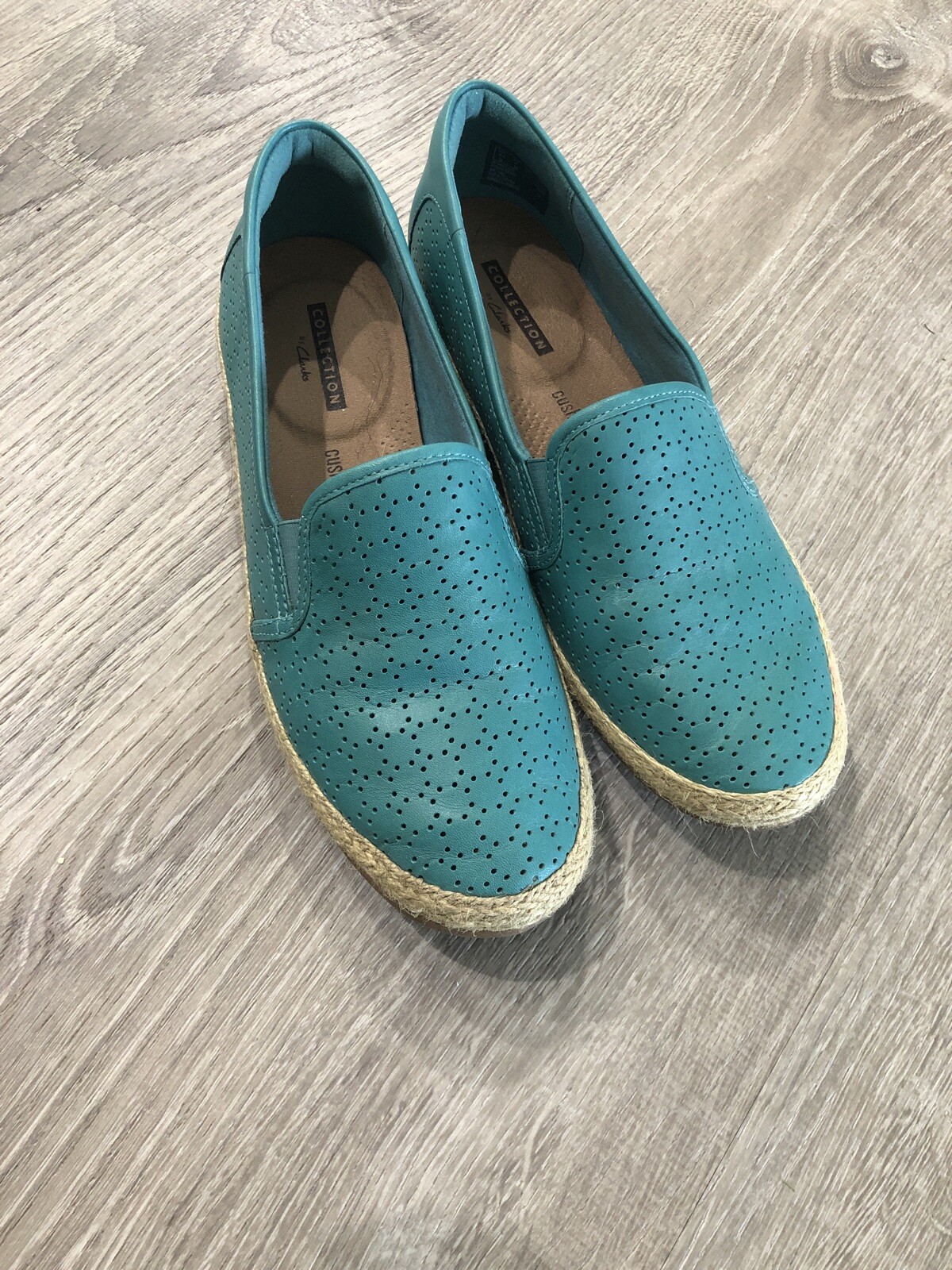 **CLARKS Danelly Adira (26142645) Ballet Flat - Women's Size 7M - Teal ...