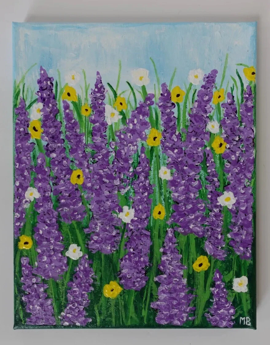 Acrylic Lavender Flowers