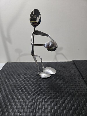 Baseball Pitcher Made Out Of Repurposed Silverware | eBay