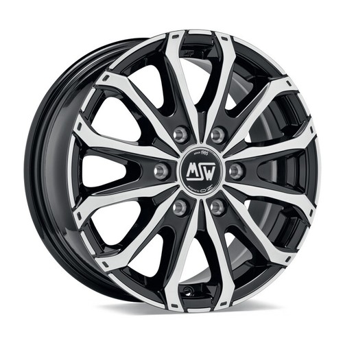 Jantes En Alliage MSW 48 VAN 6H 6,5x16 ET 62 6x130 GLOSS BLACK FULL ...