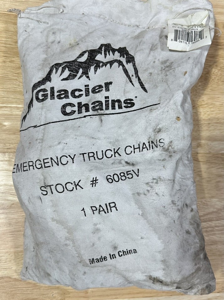 GLACIER CHAINS EMERGENCY TRUCK CHAINS STOCK # 6085V 1 PAIR | eBay