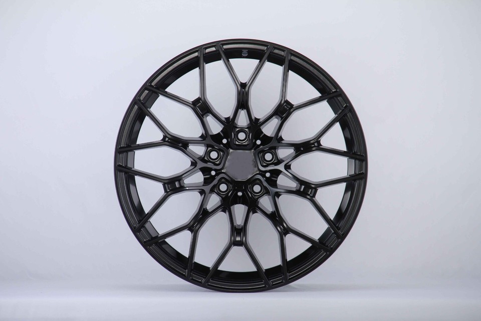 19x8 Gloss Black Wheels 5x120 +35 Rims Set of 4 for BMW 320i 328i 330i ...