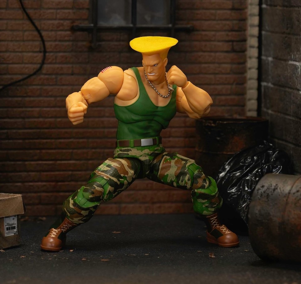 Jada Toys Street Fighter II 6" Guile Action Figure Official Licensed by ...