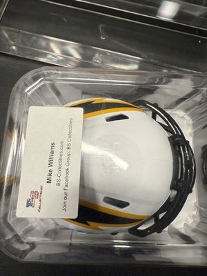 MIKE WILLIAMS SIGNED LOS ANGELES CHARGERS COLOR RUSH FOOTBALL MINI ...