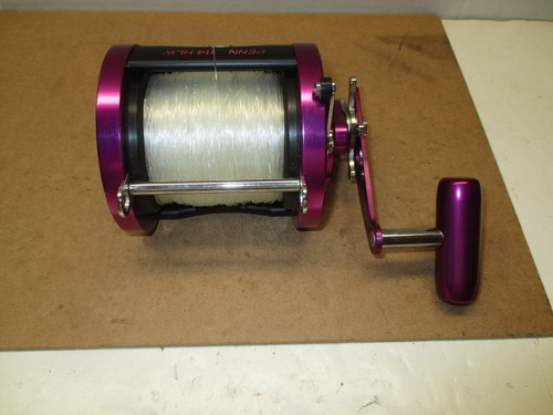 Penn Senator 6/0 114 HLW CUSTOM ACCUPLATES Wide Spool, Used Good ...