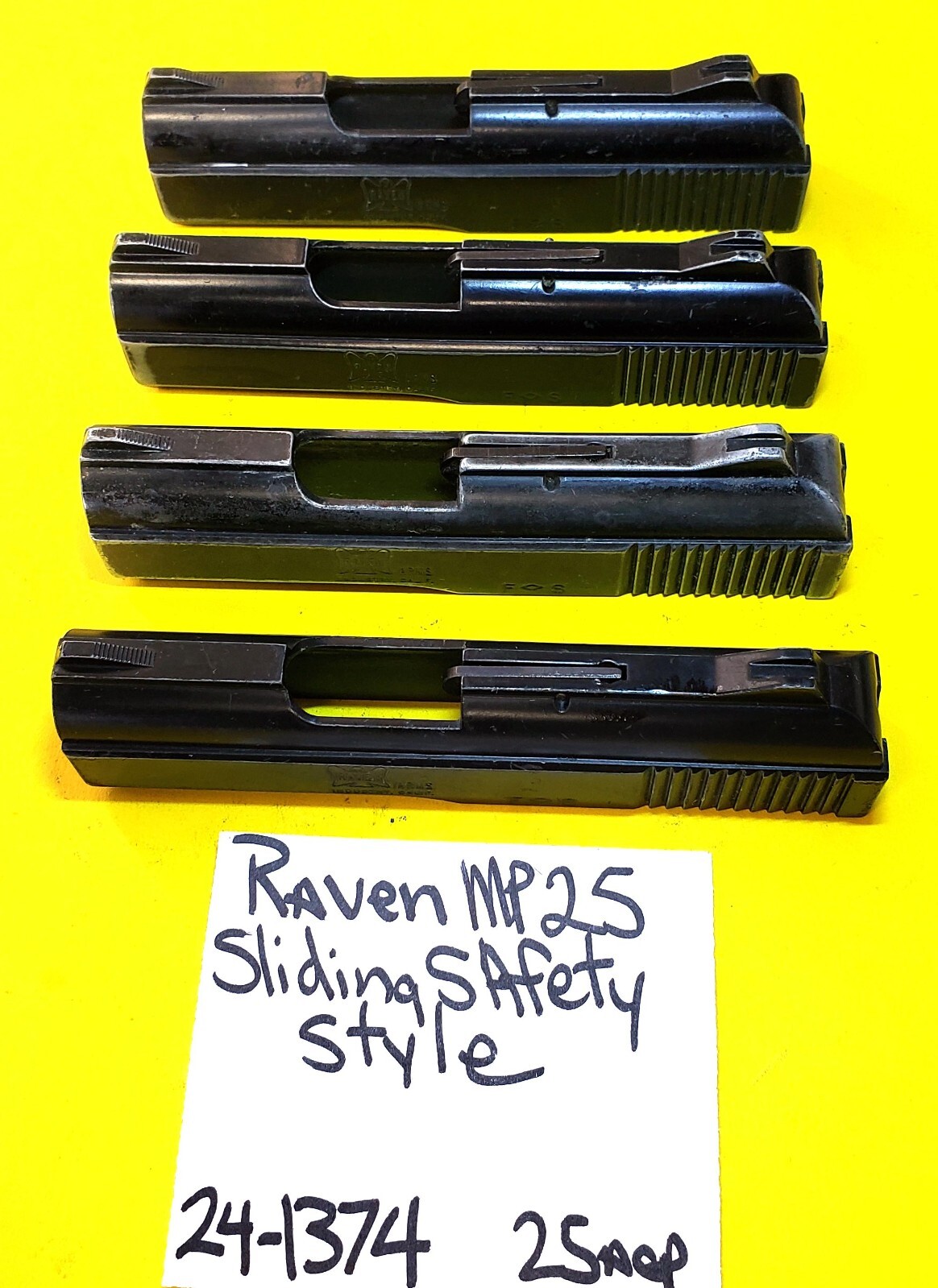 ONE (1) RAVEN MP 25 BLUED SLIDE W EXTRACTOR, USES SLIDING SAFETY ITEM ...