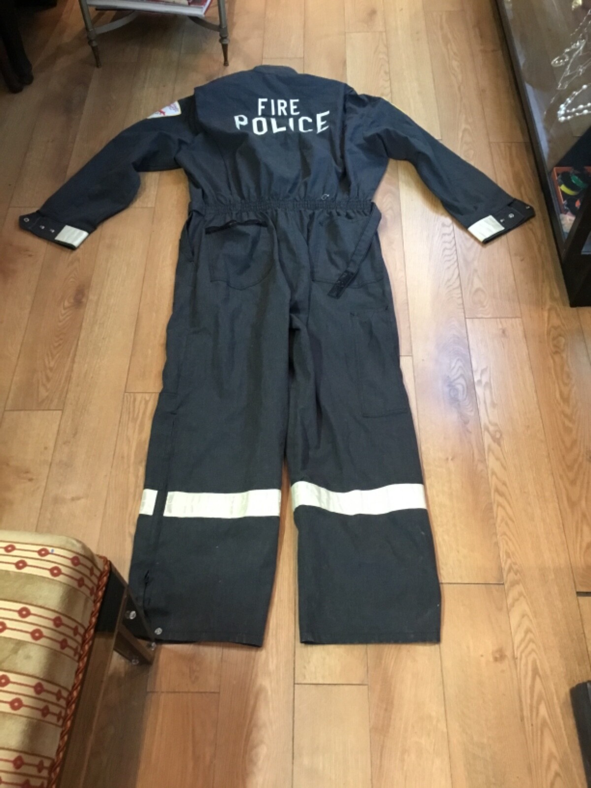 VERY RARE VINTAGE AUTHENTIC FIRE POLICE WITH PATCHES COVERALLS (XL ...