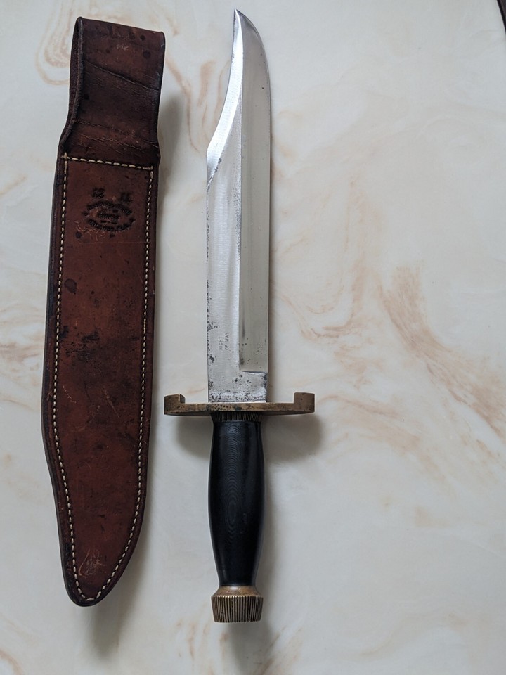 Older Used Randall Made Knives Model 12-11 Smithsonian Bowie Knife ...