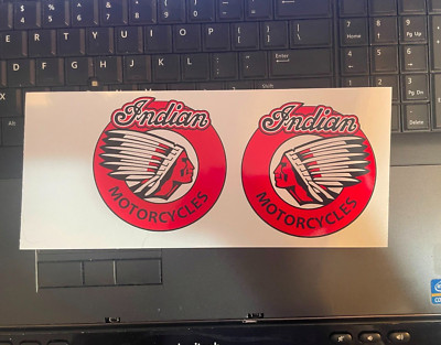 Vintage Indian Motorcycle Decal Stickers Set of 2 | eBay