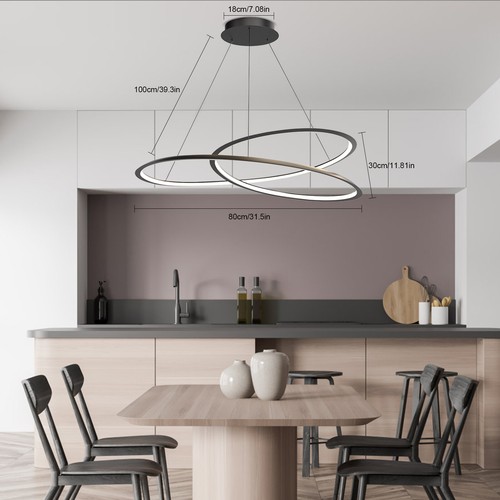 Modern Acrylic Ceiling Light LED Chandelier Living Room Hanging Light ...