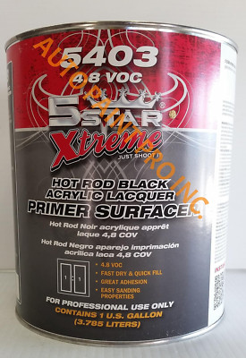 HOT Rod Black Acrylic Lacquer Primer Surfacer 5403 Restoration AUTO ...