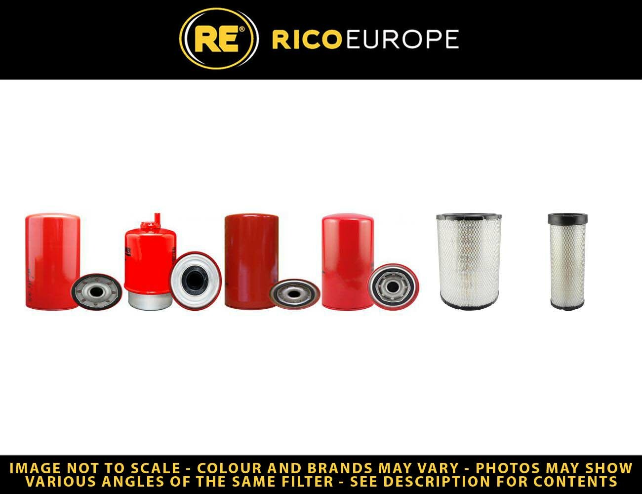 Filter kit suitable for CAT 320 B w/CAT 3316 Eng. SN7JR1- Air Oil Fuel ...