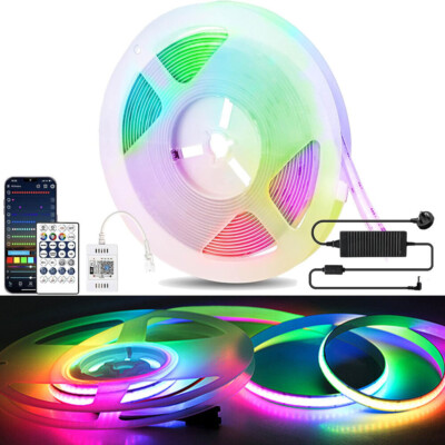 DC24V COB RGBIC 720LED/m High Density Digital Addressable COB LED Strip ...