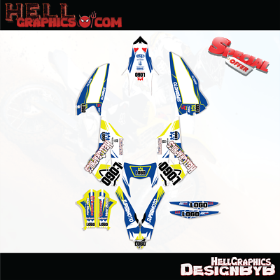 Graphics Kits Decals Sticker WY 4 Husqvarna Te Tc Fe Fc 125 250 450 501 ...