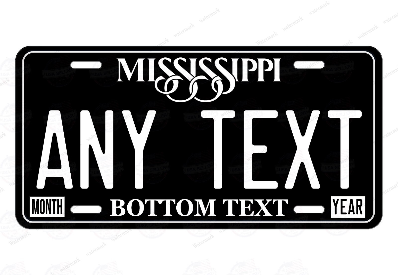 Mississippi State License Plate Personalized Auto Tag For Auto Car ATV ...