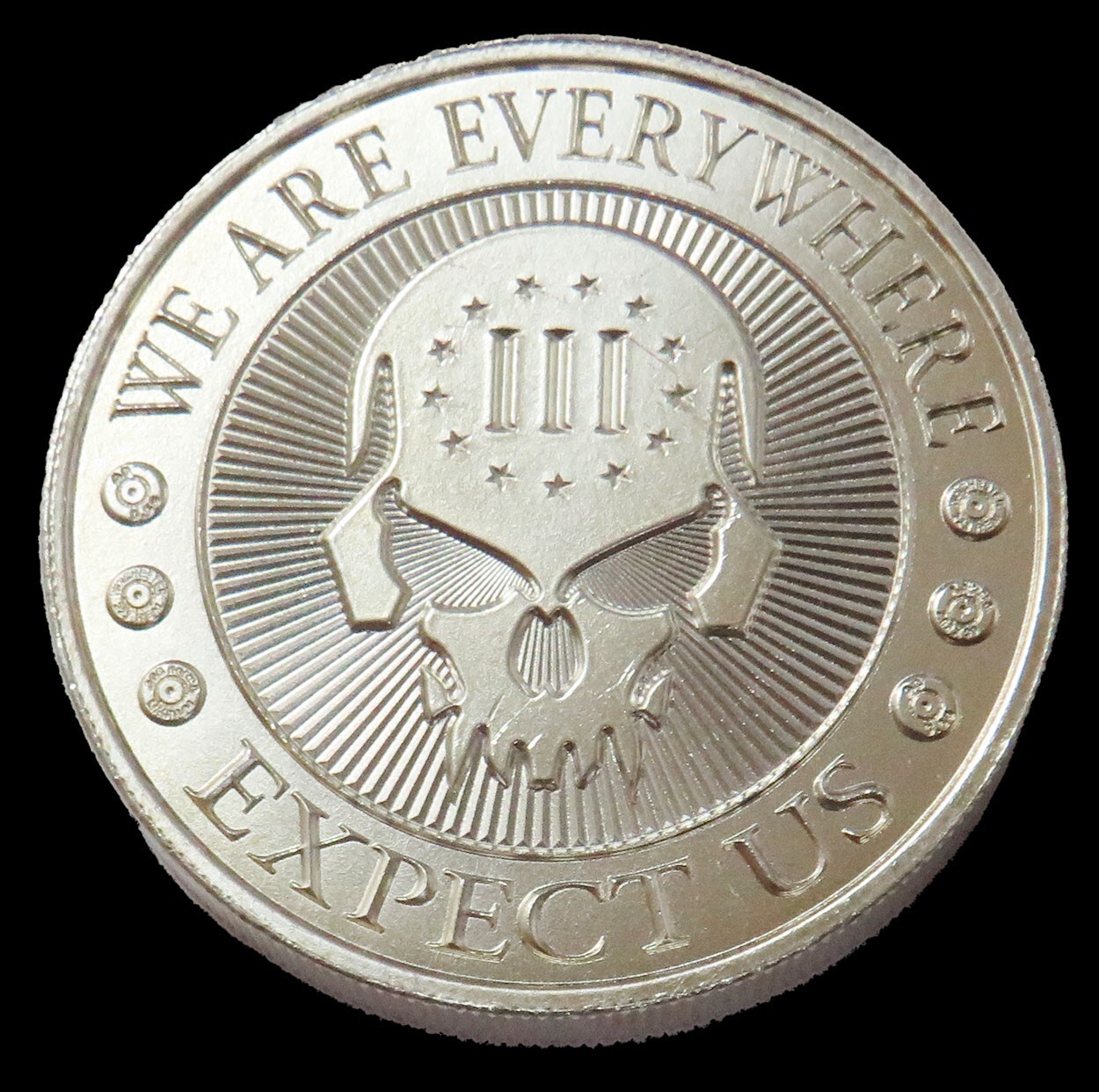WE ARE EVERYWHERE EXPECT US DEUCE FOUR SILVER 2 OZ 999 FINE ROUND ...